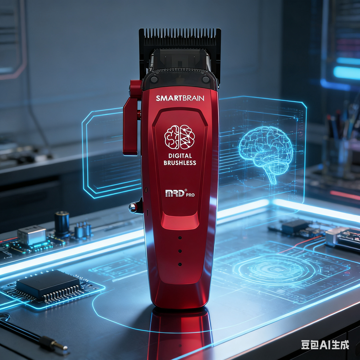 MRD Smart Brain Clipper - Cherry Red – Bravo Barber Supply