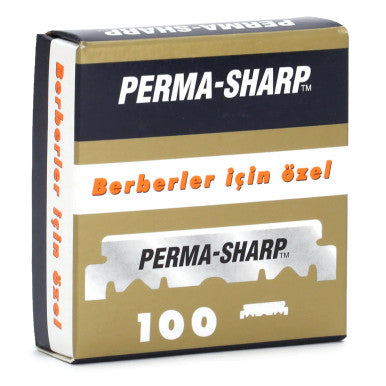 Perma-Sharp Single Edge Razor Blades - 100 pack – Bravo Barber Supply