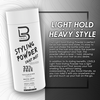 L3VEL3 Styling Powder - Light Hold 30g – Bravo Barber Supply