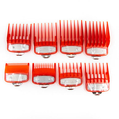 Neon Red Premium Clipper Guards – Bravo Barber Supply