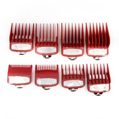 Red Premium Clipper Guards – Bravo Barber Supply