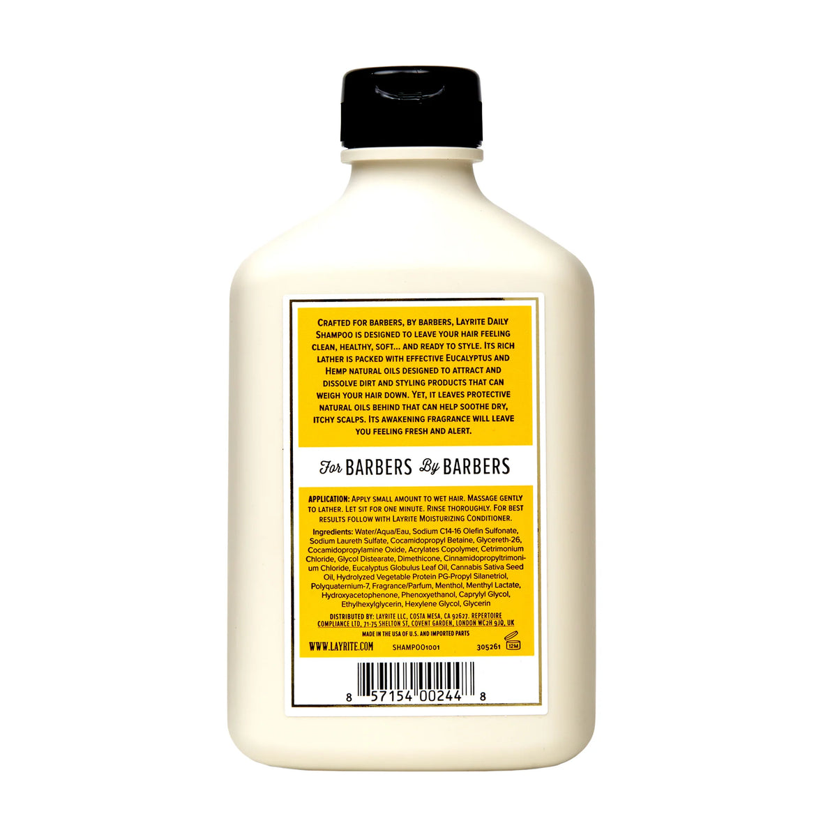 Layrite Daily Shampoo 300ml – Bravo Barber Supply