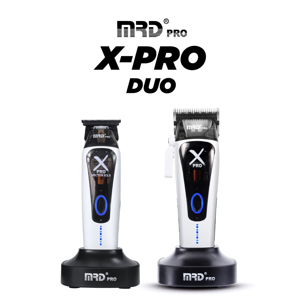 MRD X-Pro Clipper & Trimmer Duo - White – Bravo Barber Supply