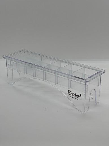 Transparent Guards Tray - 8 Slot – Bravo Barber Supply