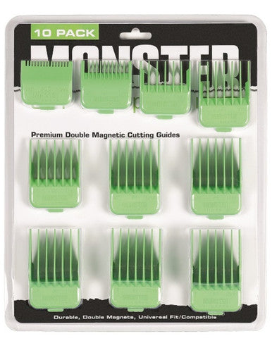 Monster Premium Double Magnetic Guards - Green – Bravo Barber Supply